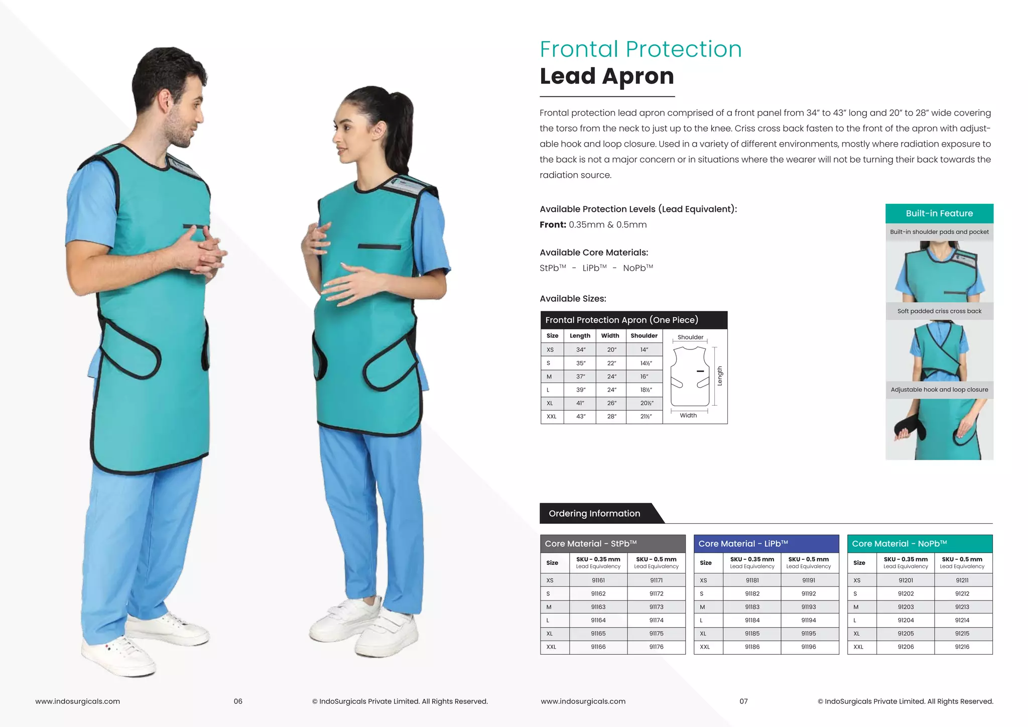 IndoSurgicals Radiation Protection Apparel Catalog | PDF