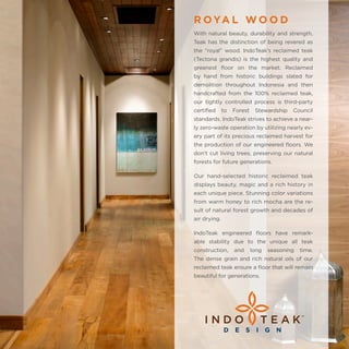 Indo teak brochure | PDF