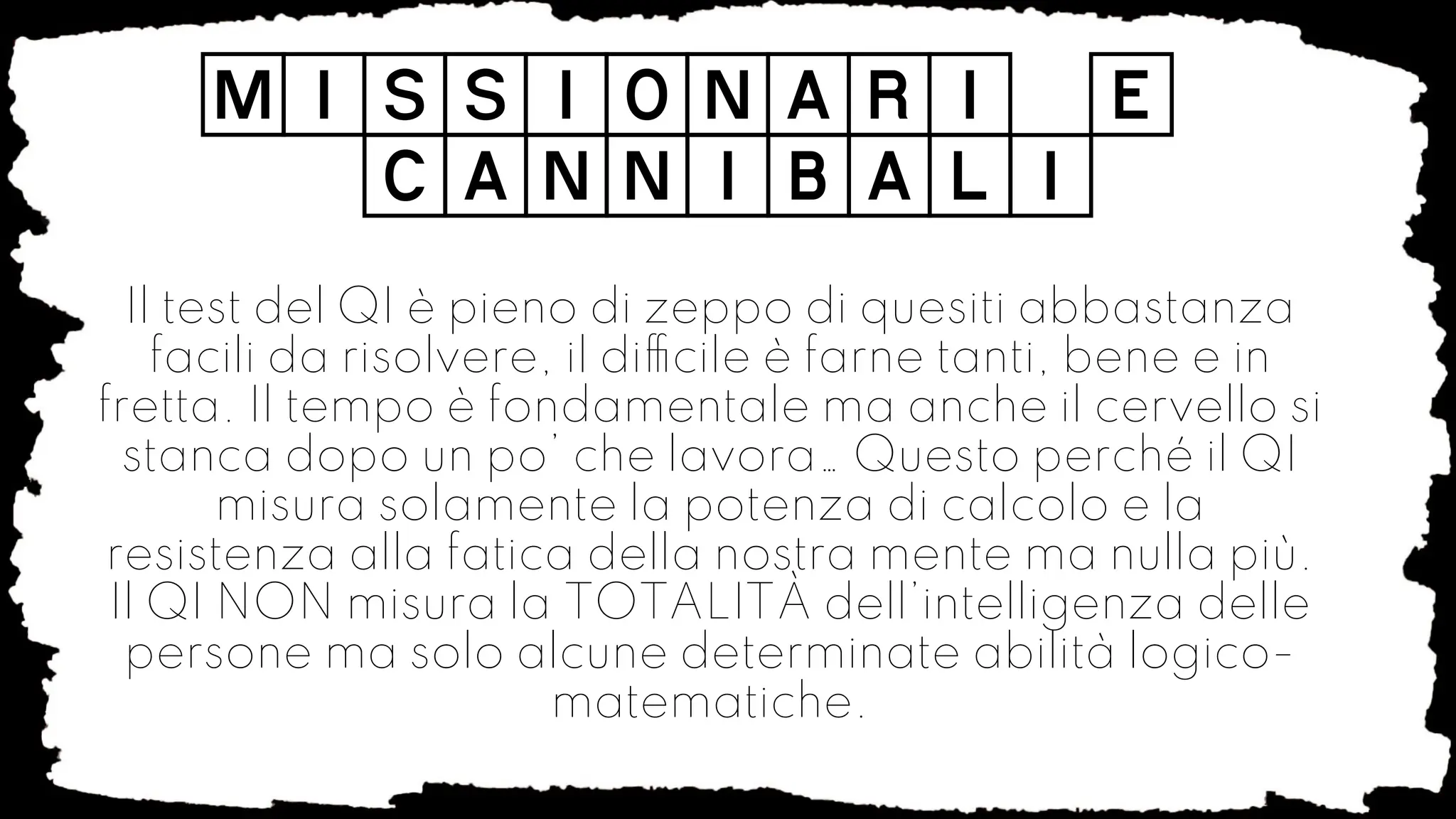 Missionari e Cannibali | PPT