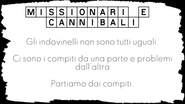 Missionari e Cannibali | PPT