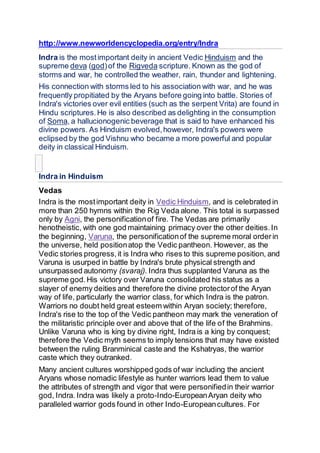 ^^ Indra ^^ in hinduism ^^ ( httpwww.newworldencyclopedia.orgentry ...