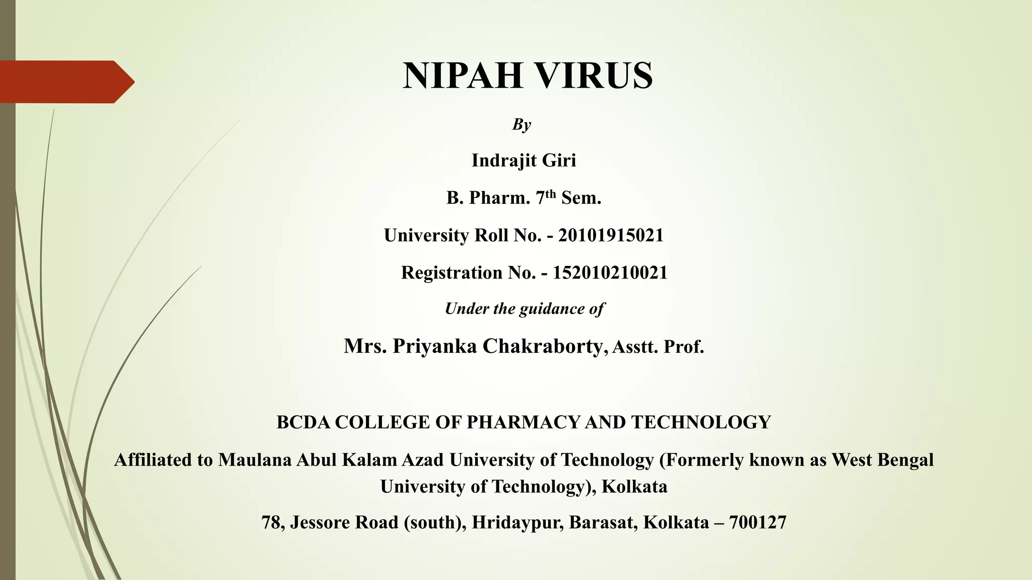 NIPAH VIRUS | PPT