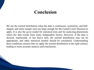 Normal Distribution - Probability theory and statistics | PPT