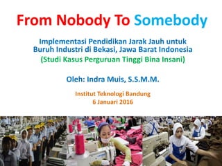 Indra muis from nobody to somebody slide | PPTX