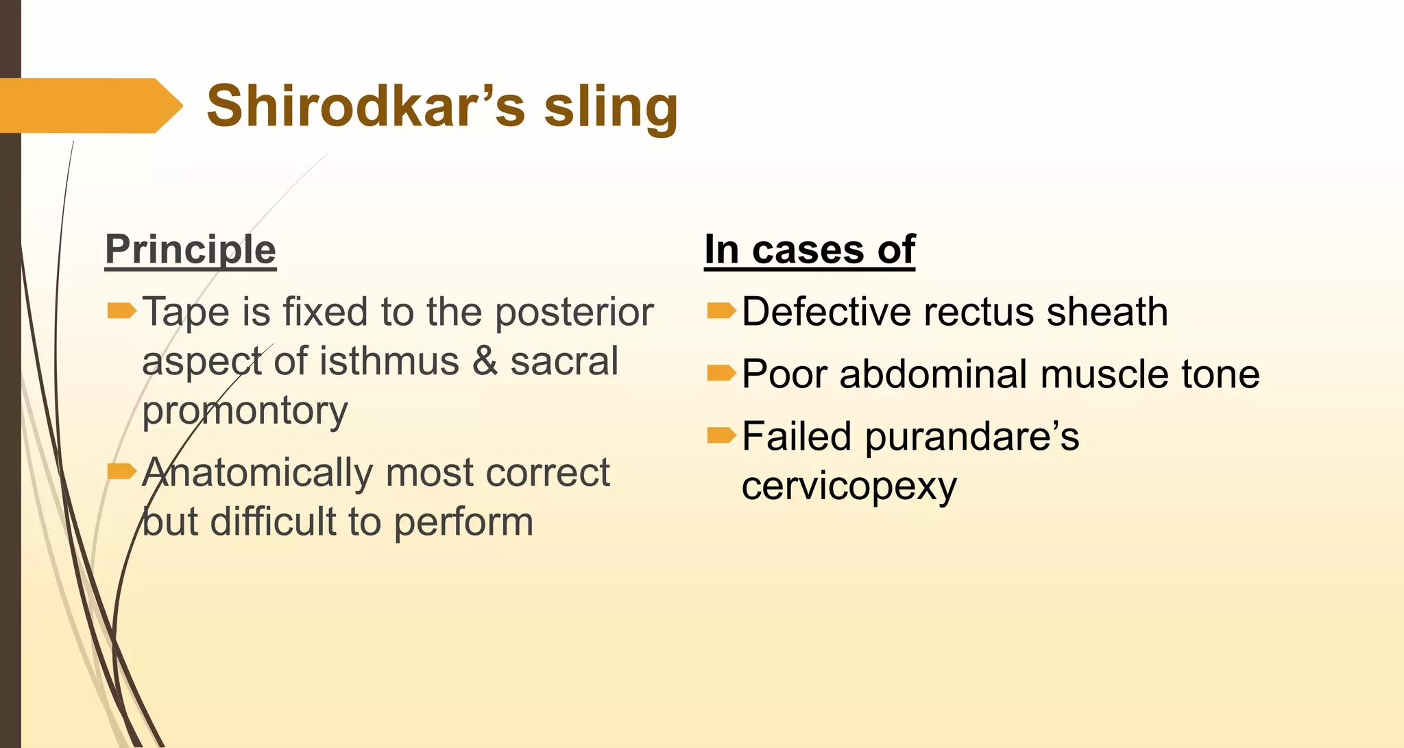 Classification & conservative surgeries for prolapse | PPTX