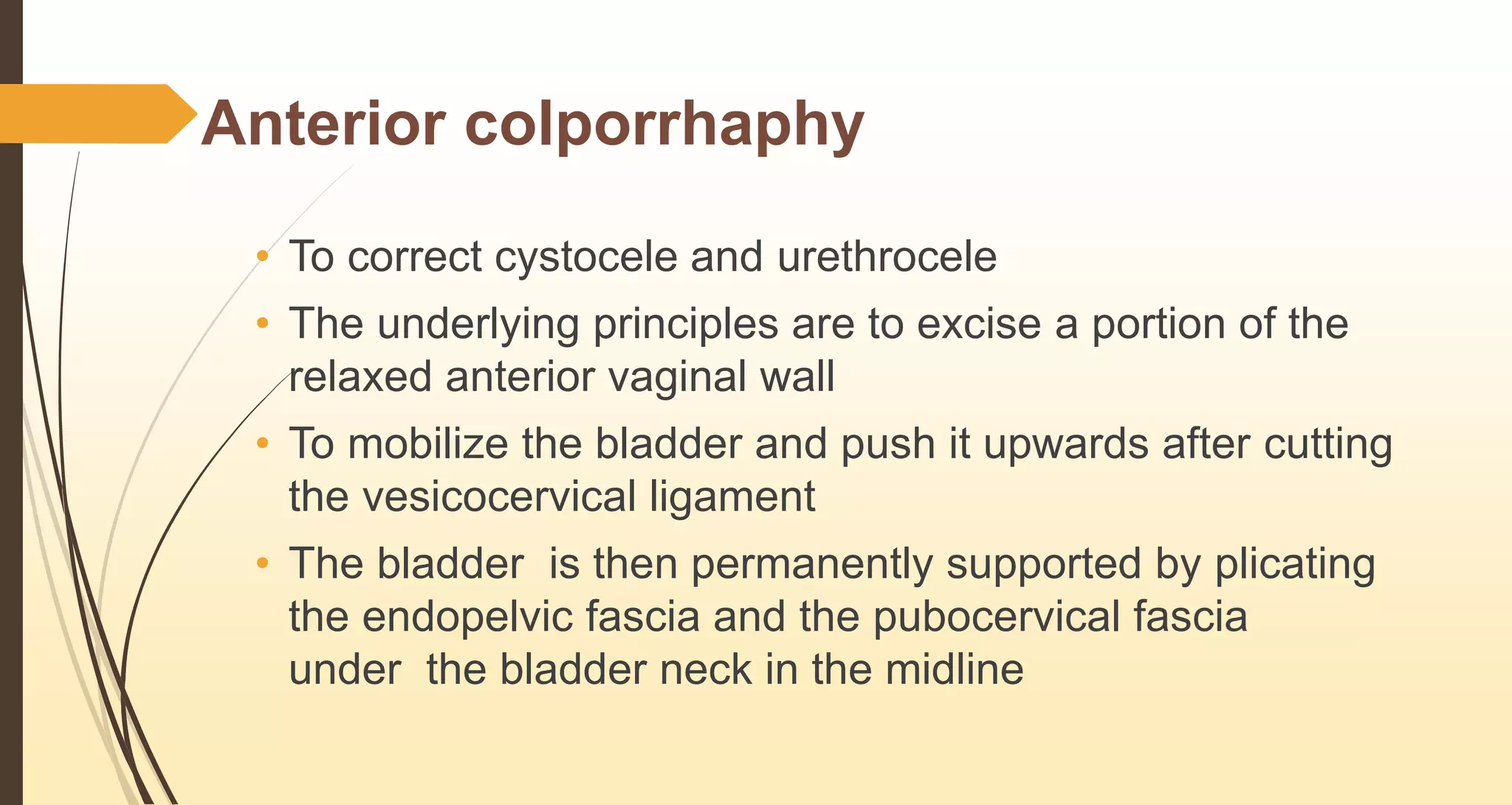 Classification & conservative surgeries for prolapse | PPTX