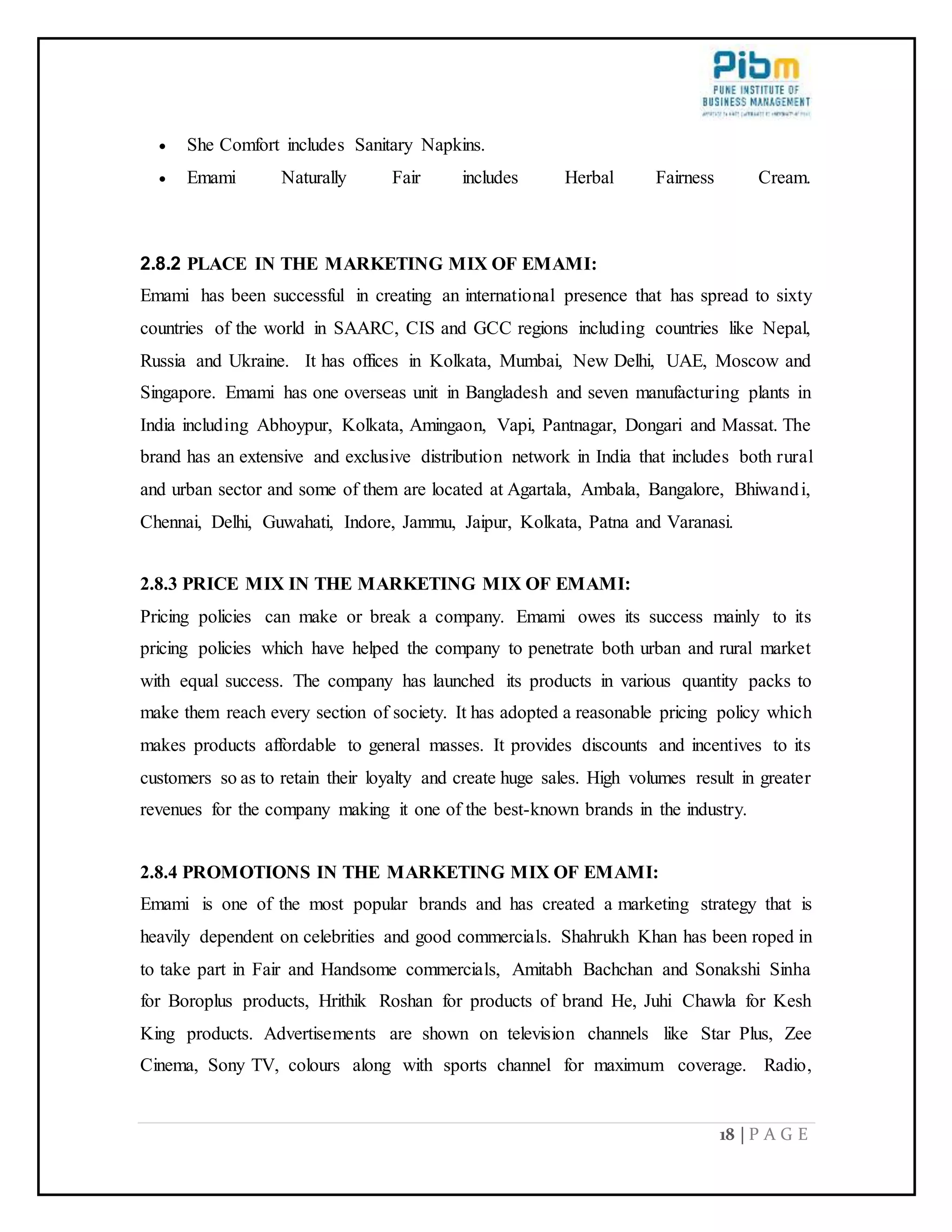 Indranil sutradhar pgdm-4_23_final_report of emami | DOCX