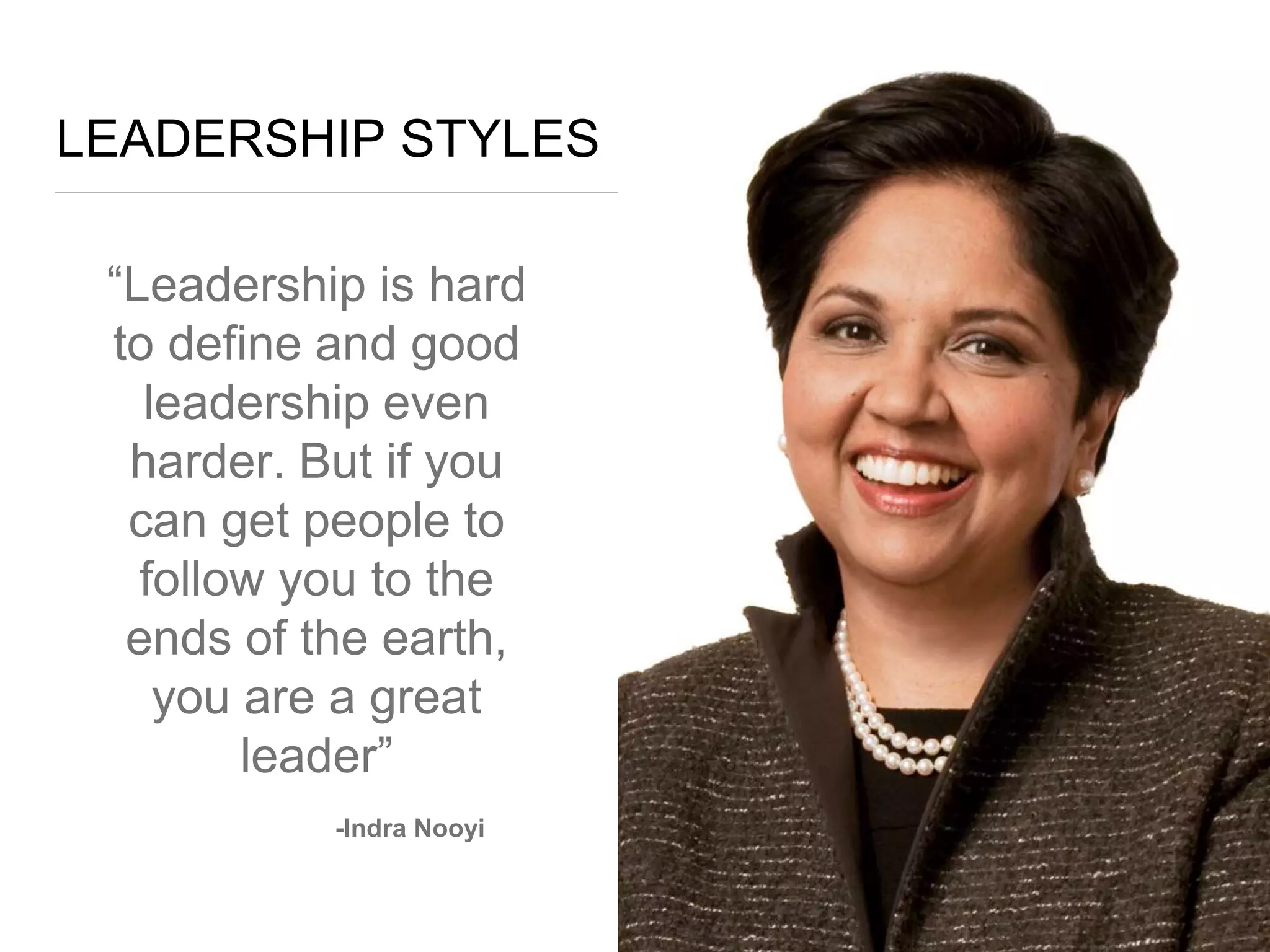 Indra Nooyi Leadership Style Pptx