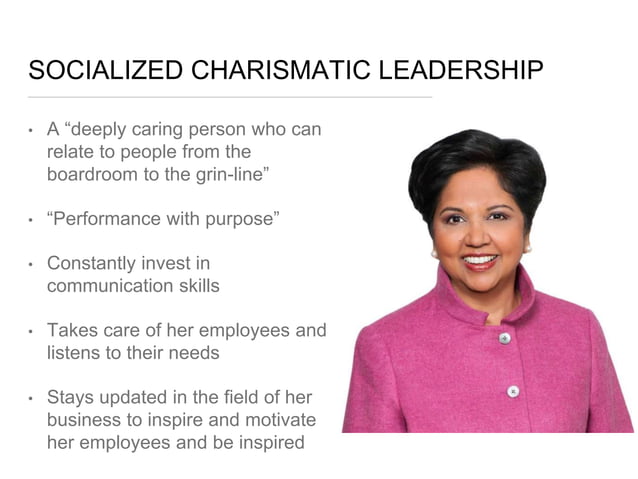 Indra Nooyi Leadership Style Pptx