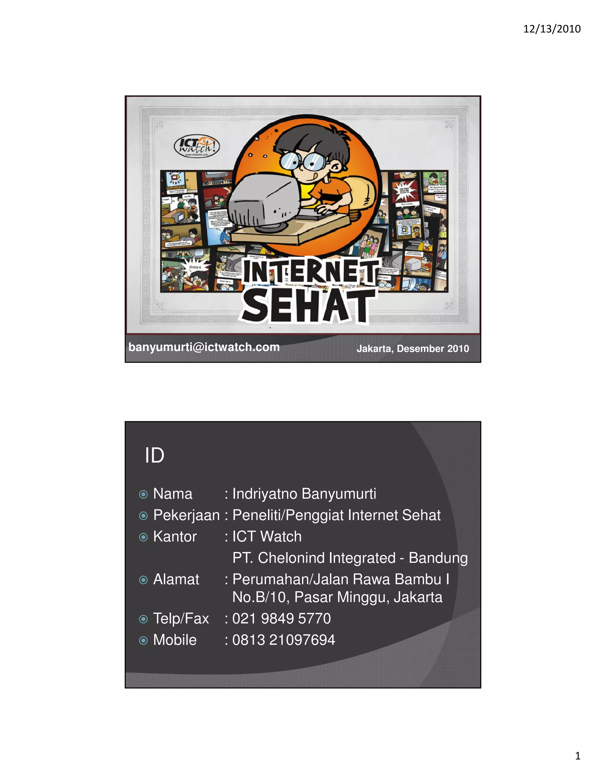 Internet Sehat untuk SMU | PDF