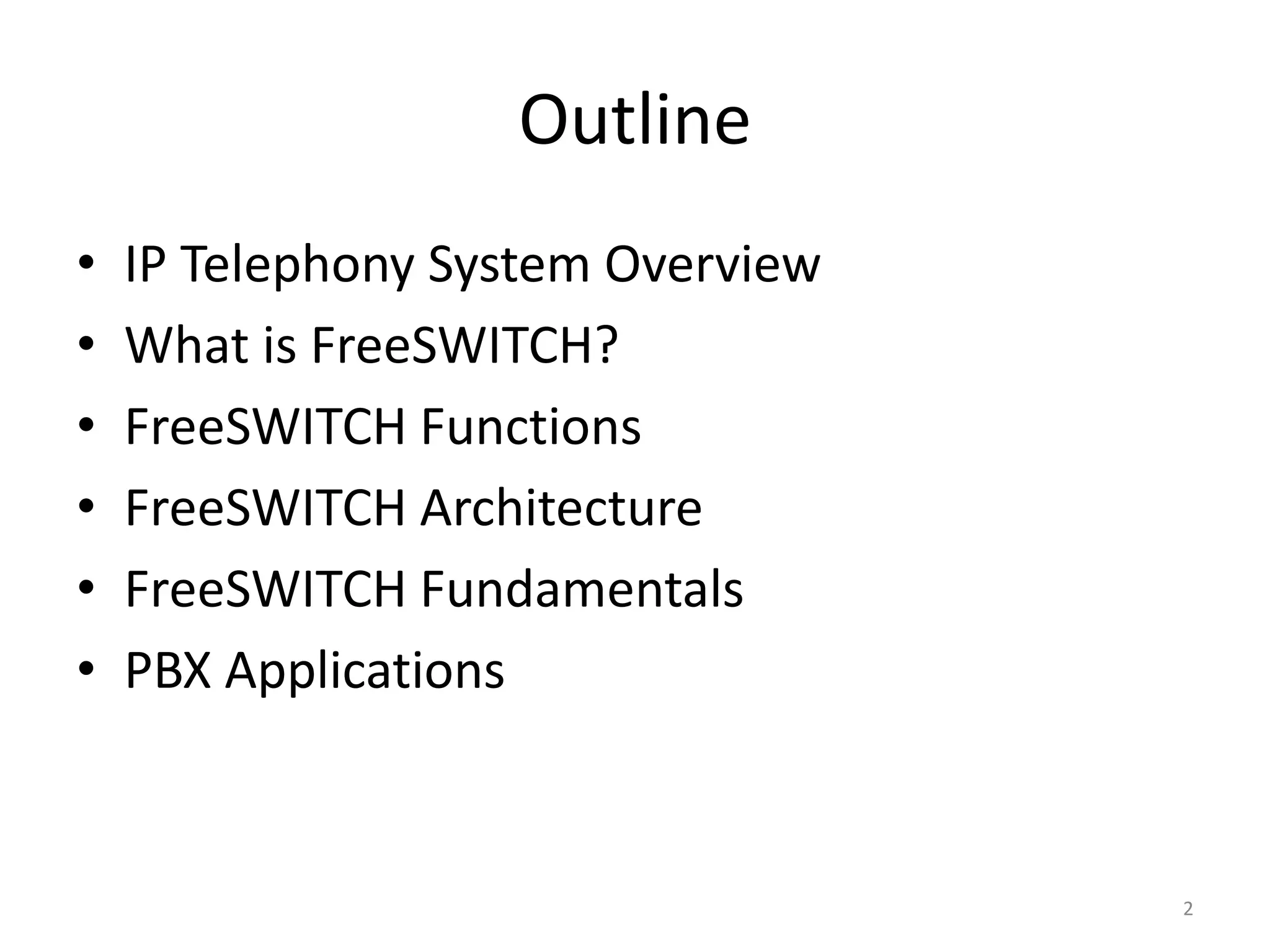 Introduction to FreeSWITCH | PDF