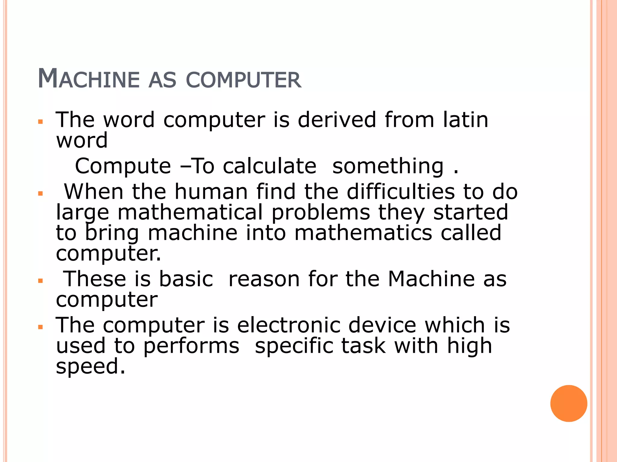 Indroduction to machine learning | PPT