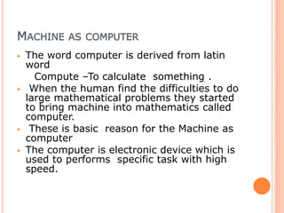 Indroduction to machine learning | PPT
