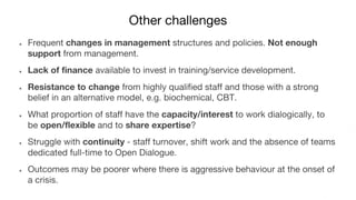Open Dialogue - Putting relationships at the heart of a public mental ...