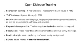 Open Dialogue - Putting relationships at the heart of a public mental ...