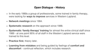 Open Dialogue - Putting relationships at the heart of a public mental ...