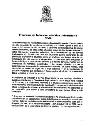 Induccion a la vida universitaria | PDF