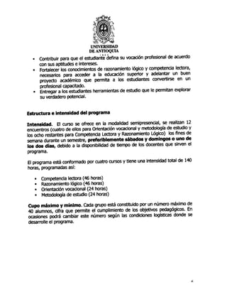 Induccion a la vida universitaria | PDF