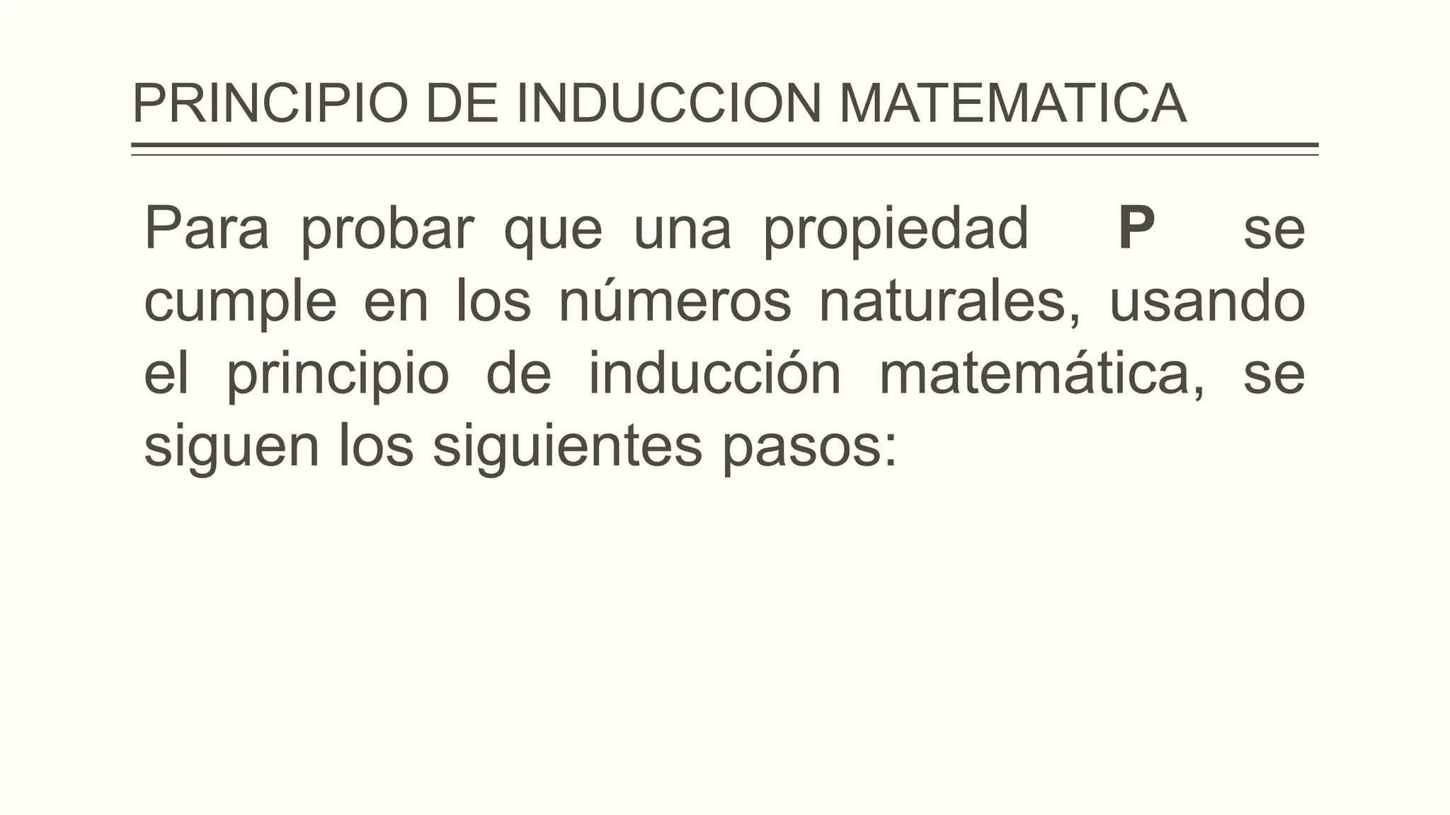 Induccion matematica | PPTX