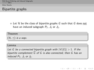 Induced subgraphs | PPT