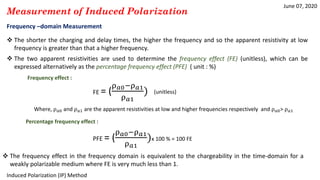 Induced polarization method (electrical survey) | PDF