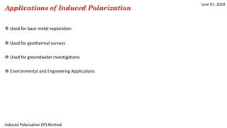Induced polarization method (electrical survey) | PDF