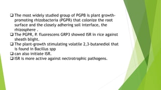 Induced systemic resistance (ISR) mechanism | PPTX