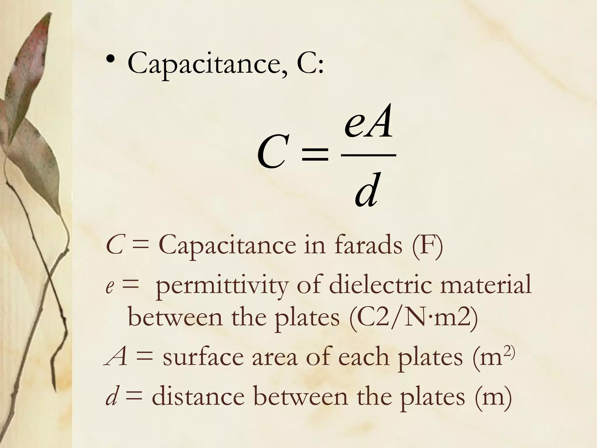 Inductance and capacitance | PPT
