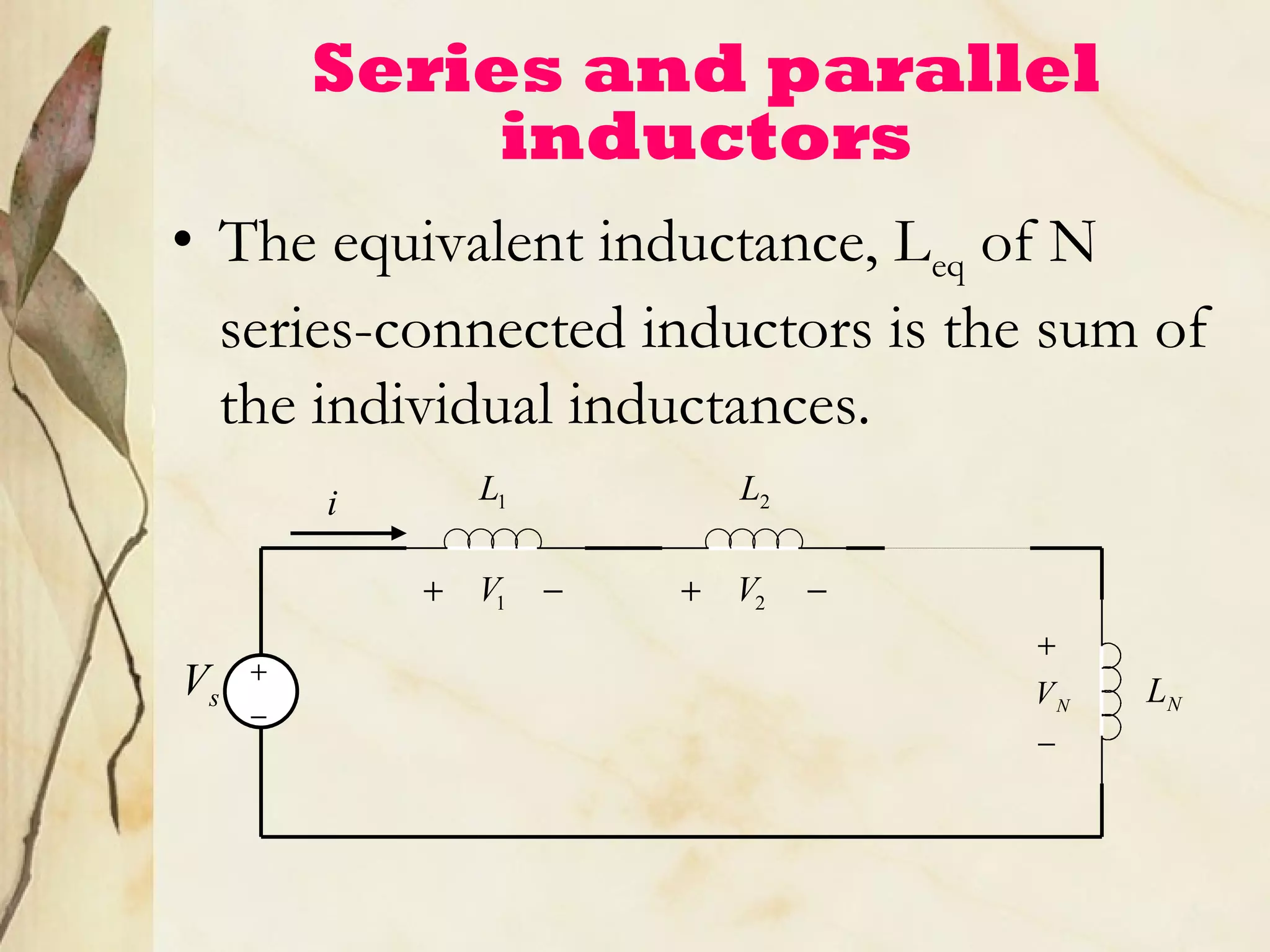 Inductance and capacitance | PPT