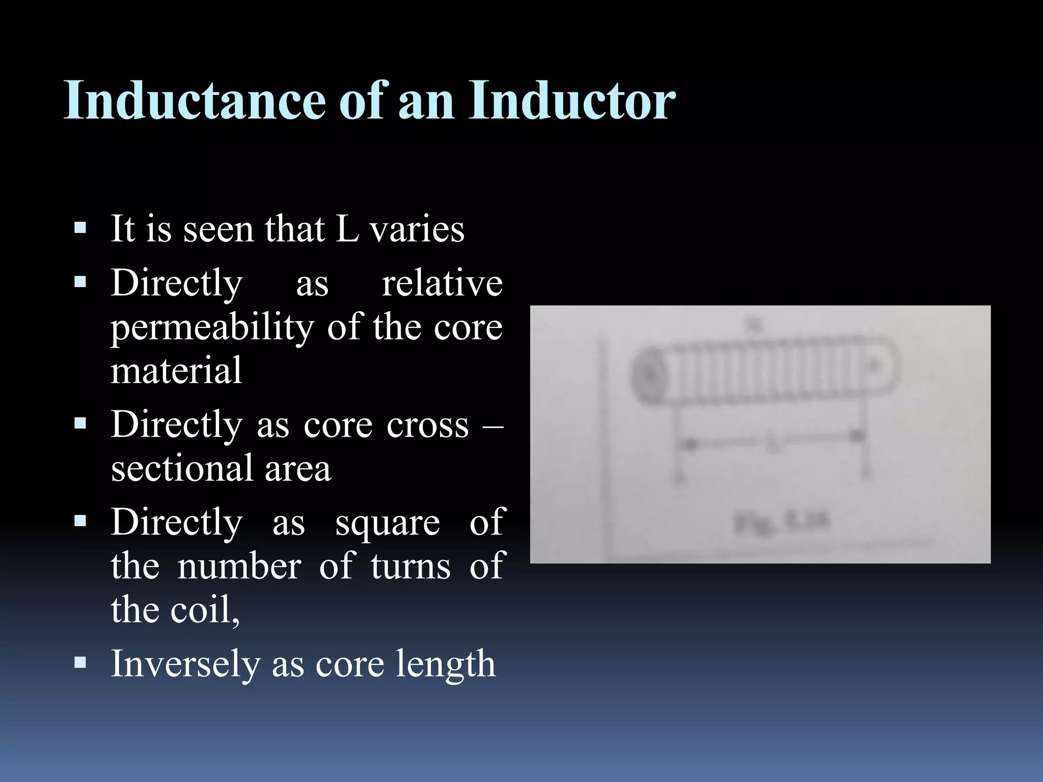 Inductance of an inductor | PPTX