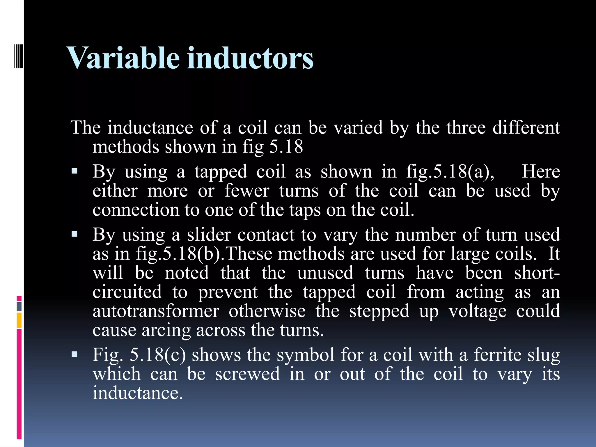 Inductance of an inductor | PPTX
