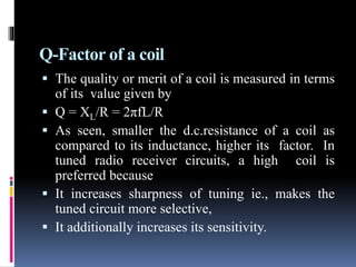 Inductance of an inductor | PPTX