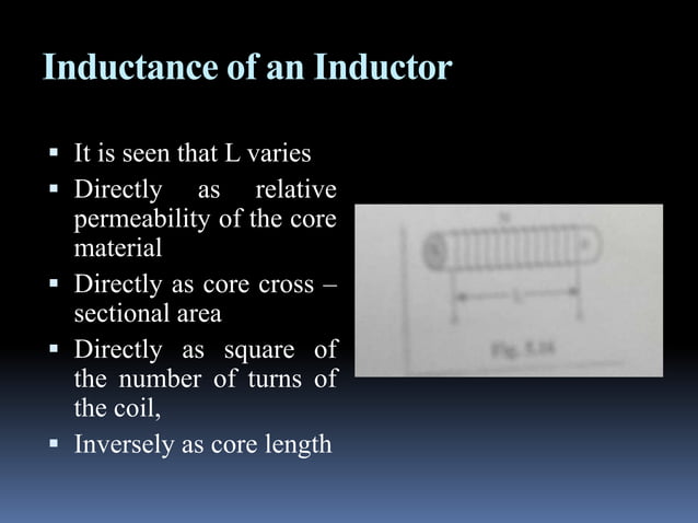 Inductance of an inductor | PPTX