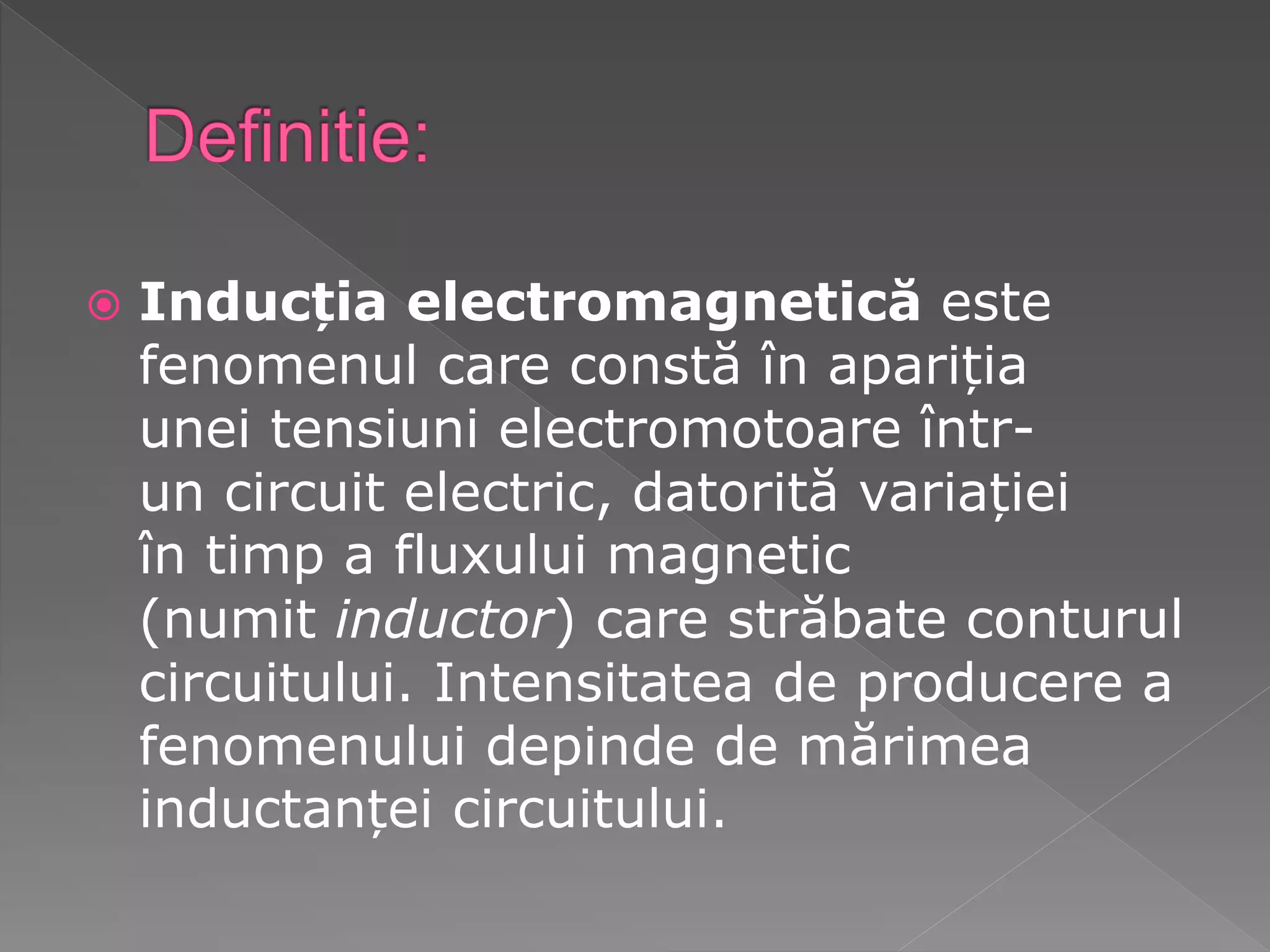Inductia electromagnetica | PPTX