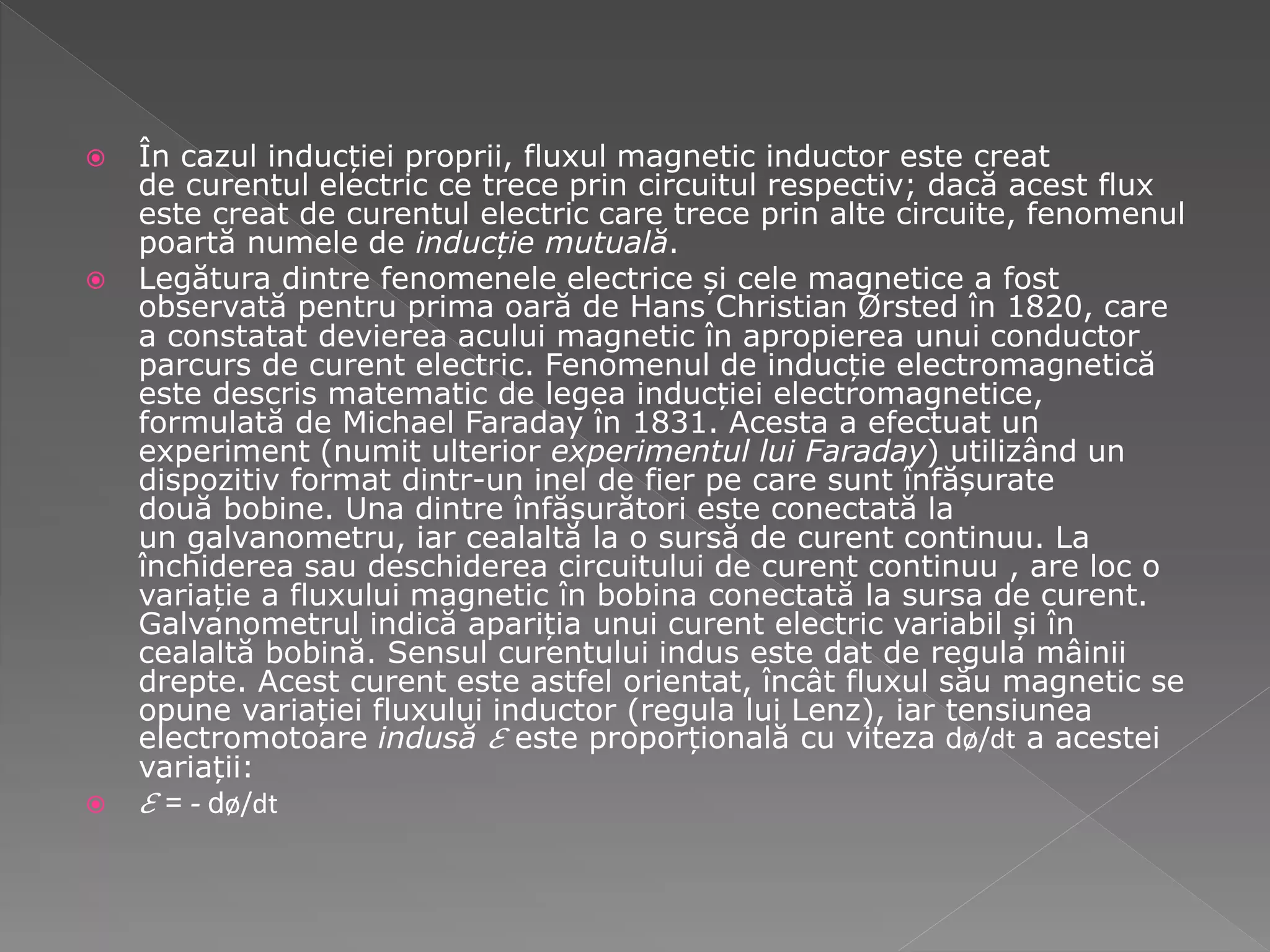 Inductia electromagnetica | PPTX