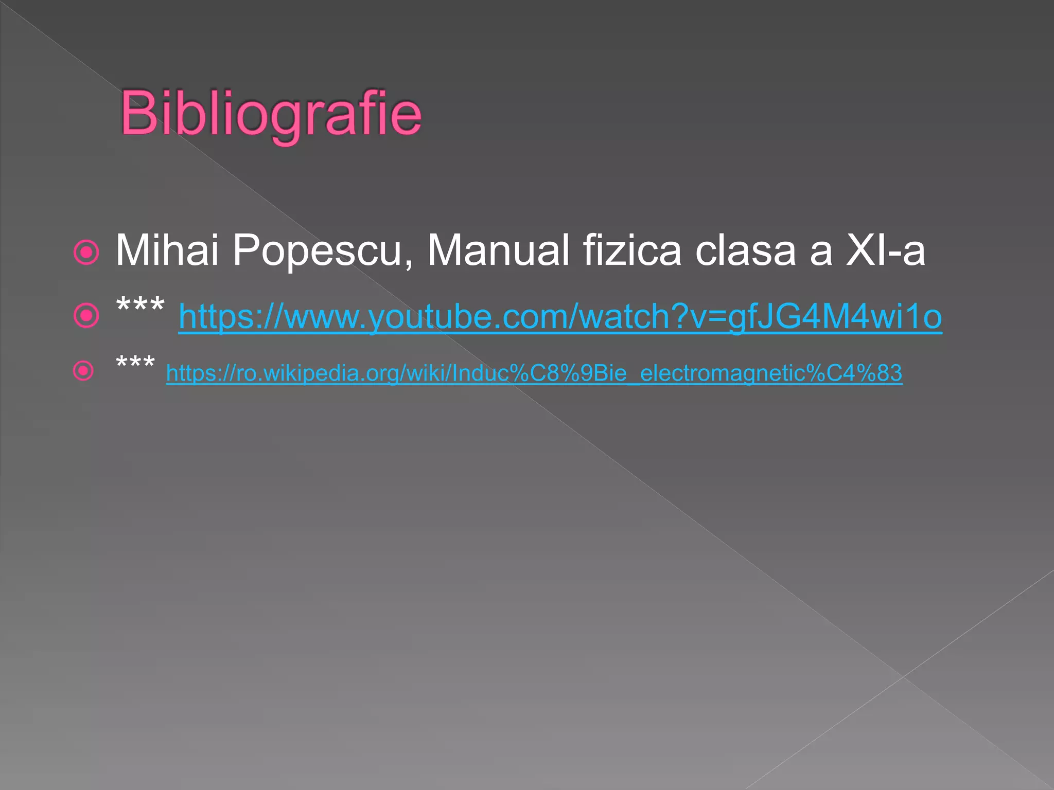 Inductia electromagnetica | PPTX