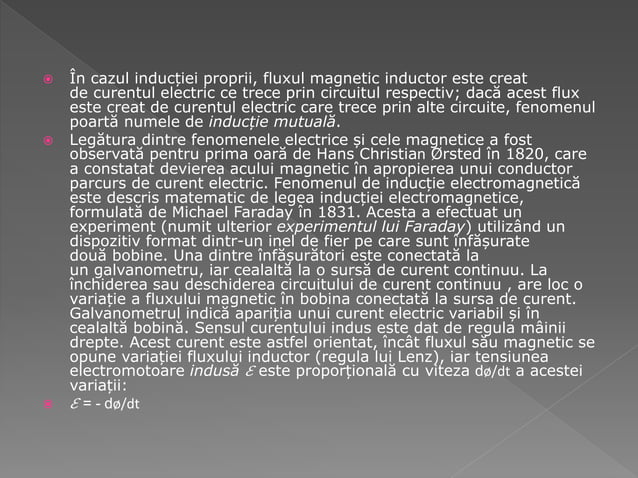 Inductia electromagnetica | PPTX