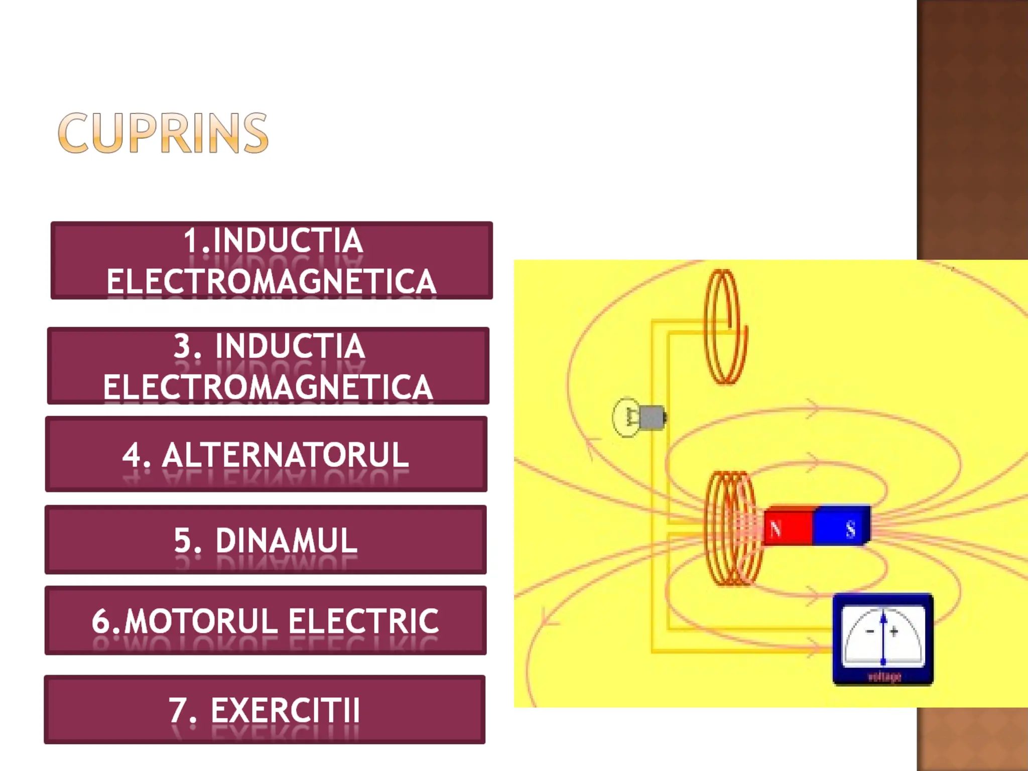 inductia electromagnetica fenomen fizica important | PPT
