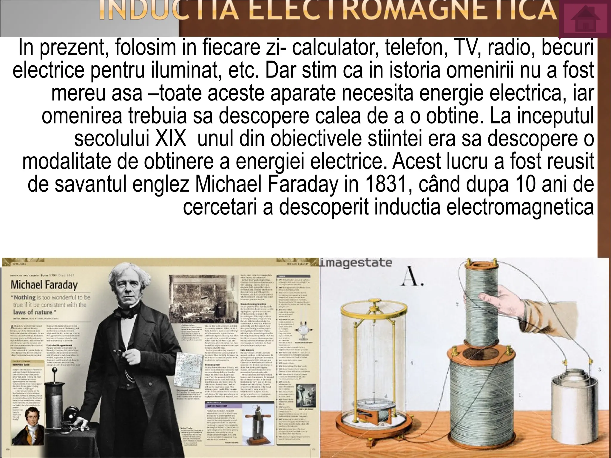 inductia electromagnetica fenomen fizica important | PPT