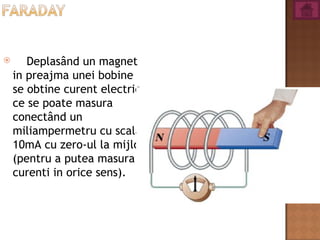 inductia electromagnetica fenomen fizica important | PPT