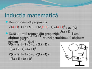 Inductia matematica | PPT