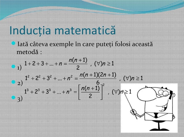 Inductia matematica | PPT