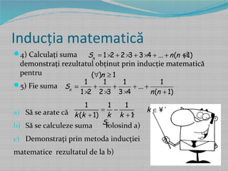 Inductia matematica | PPT