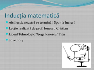 Inductia matematica | PPT