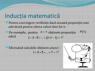Inductia matematica | PPT