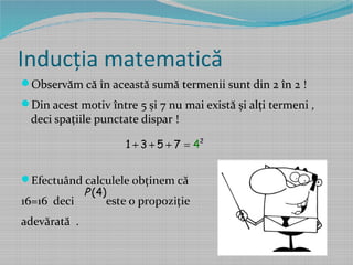 Inductia matematica | PPT