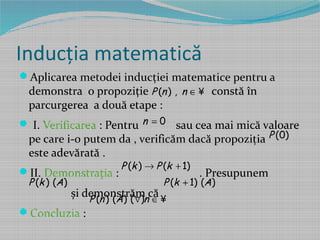 Inductia matematica | PPT