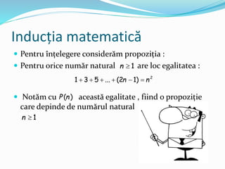 Inductia matematica | PPSX