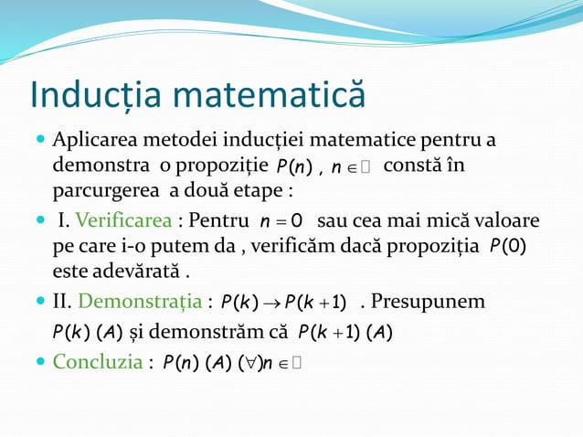 Inductia matematica | PPT
