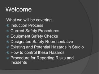 Induction | PPTX | First Aid | Injuries